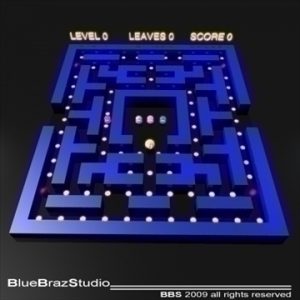 Pacman 3D Model - FlatPyramid