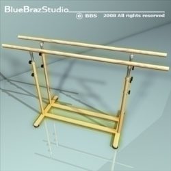 Parallel bars 3D Model - FlatPyramid