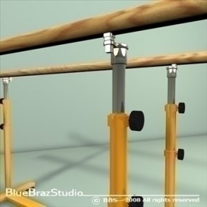 Parallel bars 3D Model - FlatPyramid