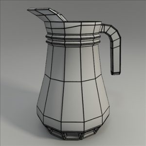 Pitcher 3D Model - FlatPyramid