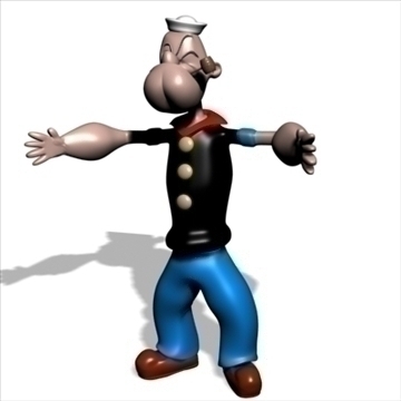 Popeye 3D Model - FlatPyramid