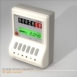 Power Meter 3D Model - FlatPyramid