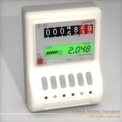 Power Meter 3D Model - FlatPyramid
