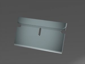 Razor Blade 3D Model - FlatPyramid