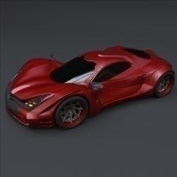 Redstone car concept 3D Model - FlatPyramid