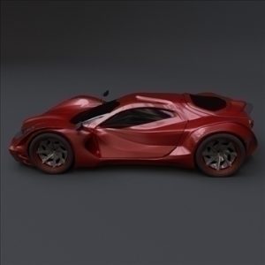 Redstone car concept 3D Model - FlatPyramid