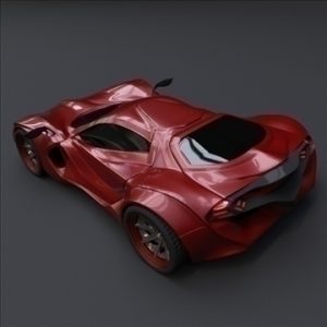 Redstone car concept 3D Model - FlatPyramid