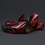 Redstone car concept 3D Model - FlatPyramid