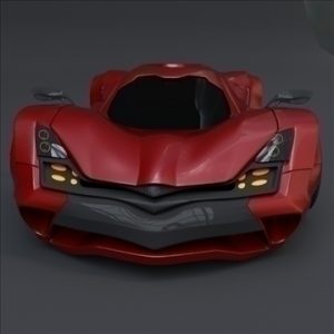 Redstone car concept 3D Model - FlatPyramid