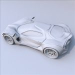 Redstone car concept 3D Model - FlatPyramid