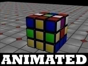Rubix Cube Animated 3D Model - FlatPyramid