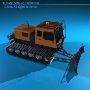 Snowcat with tracks 3D Model - FlatPyramid