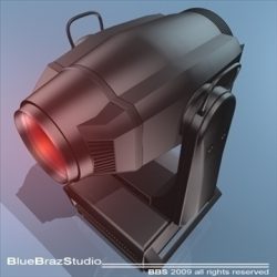 Spot moving head 3D Model - FlatPyramid