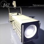 Stage light c4d 3D Model - FlatPyramid