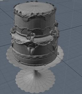 Two layer cake 3D Model - FlatPyramid