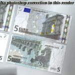 3D Model 5 Euro Paper Money 3D Model - FlatPyramid