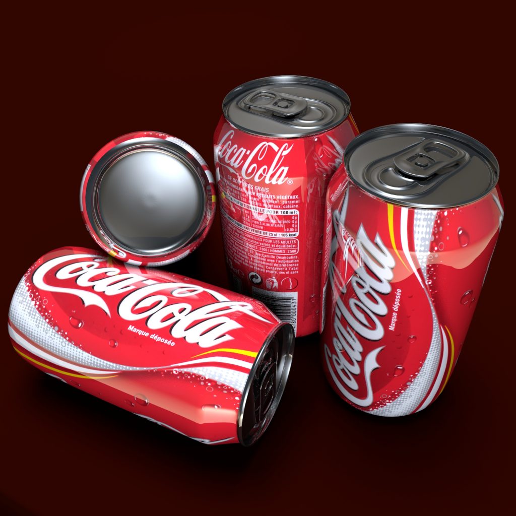 Coca Cola Can 3D Model - FlatPyramid