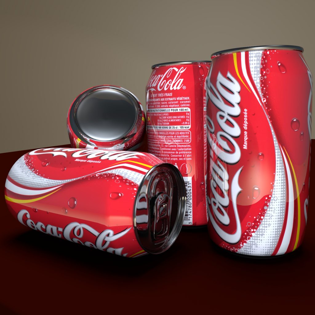 Coca Cola Can 3D Model - FlatPyramid