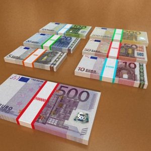 3D Model European Paper Money Collection 3D Model - FlatPyramid