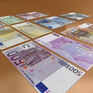 3D Model European Paper Money Collection 3D Model - FlatPyramid