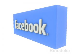 FaceBook 3d Logo 3D Model - FlatPyramid