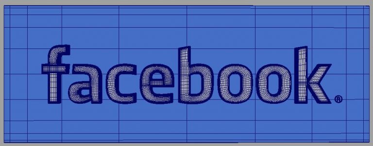FaceBook 3d Logo 3D Model - FlatPyramid