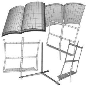 Music Stand 3D Model - FlatPyramid
