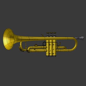 Trumpet 3D Model - FlatPyramid