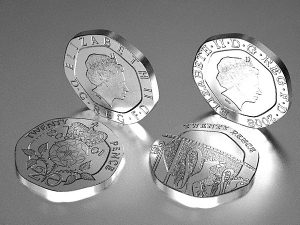 UK Coins 3D Model - FlatPyramid
