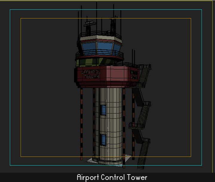 Control Tower 5 3D model on Flatpyramid