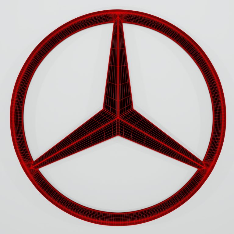 Mercedes Logo 3D Model - FlatPyramid
