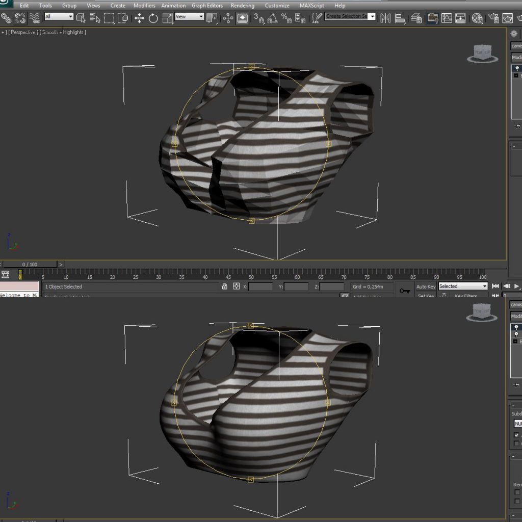 Female top 3D Model - FlatPyramid