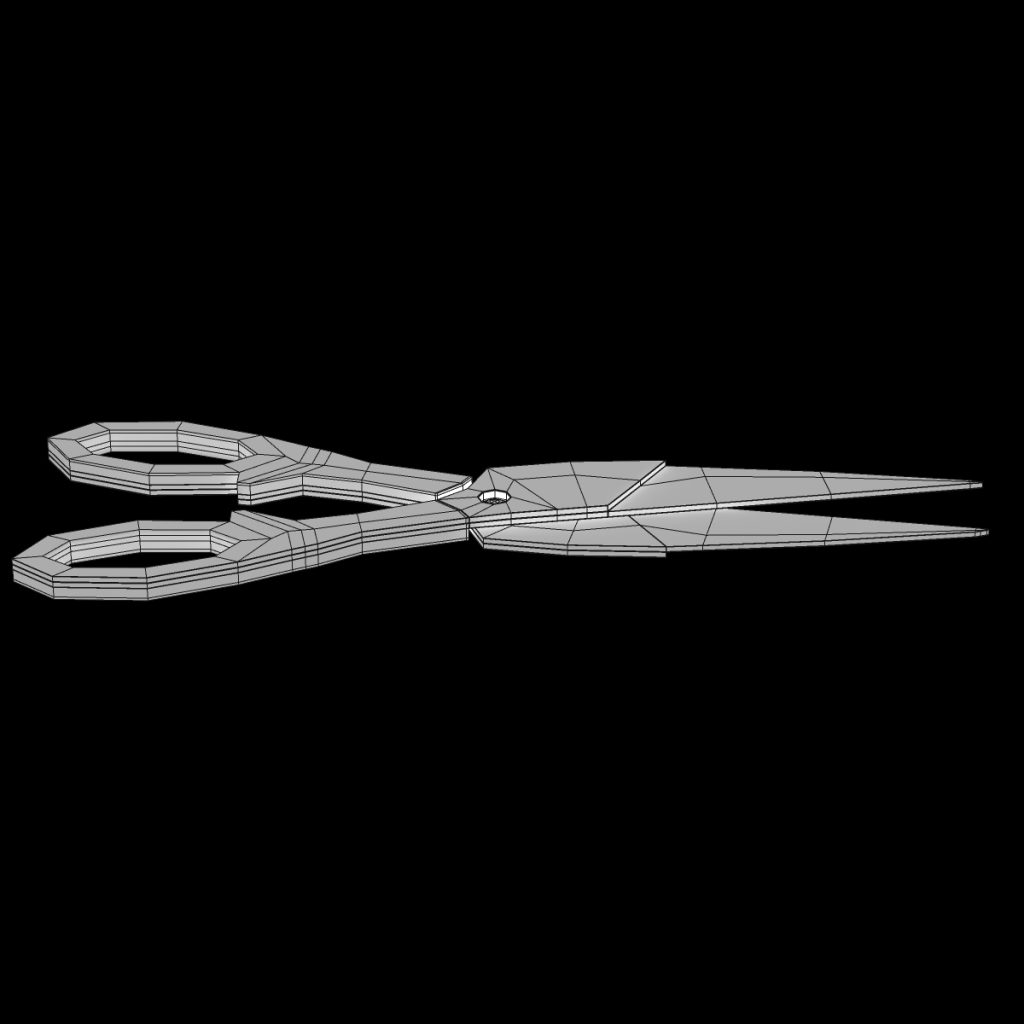 Scissors v3 3D Model - FlatPyramid
