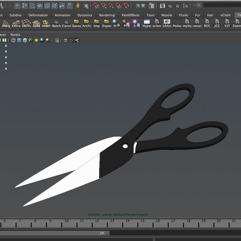 Scissors v3 3D Model - FlatPyramid