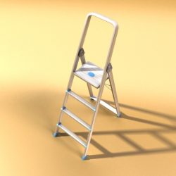 3D Model Step Ladder High Detail 3D Model - FlatPyramid