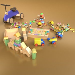 3D Model Toys Collection 10 Items 3D Model - FlatPyramid