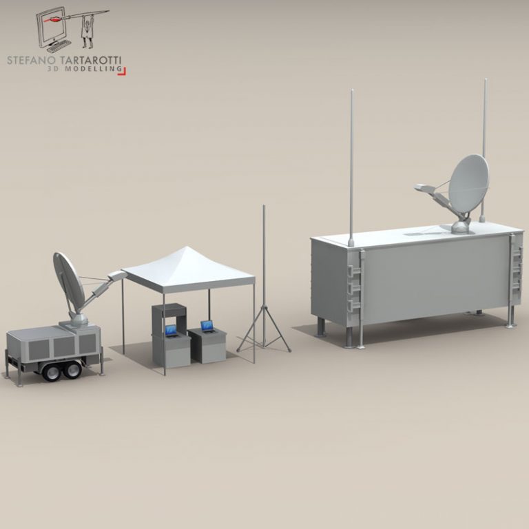 UAV Ground Control Stations 3D Model - FlatPyramid