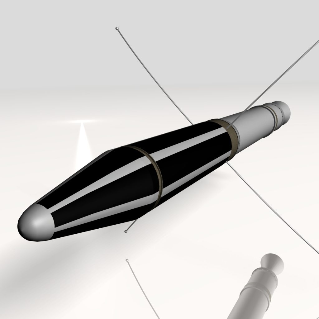 US Explorer I Satellite 3D Model - FlatPyramid