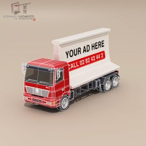 Ad truck 3D Model - FlatPyramid