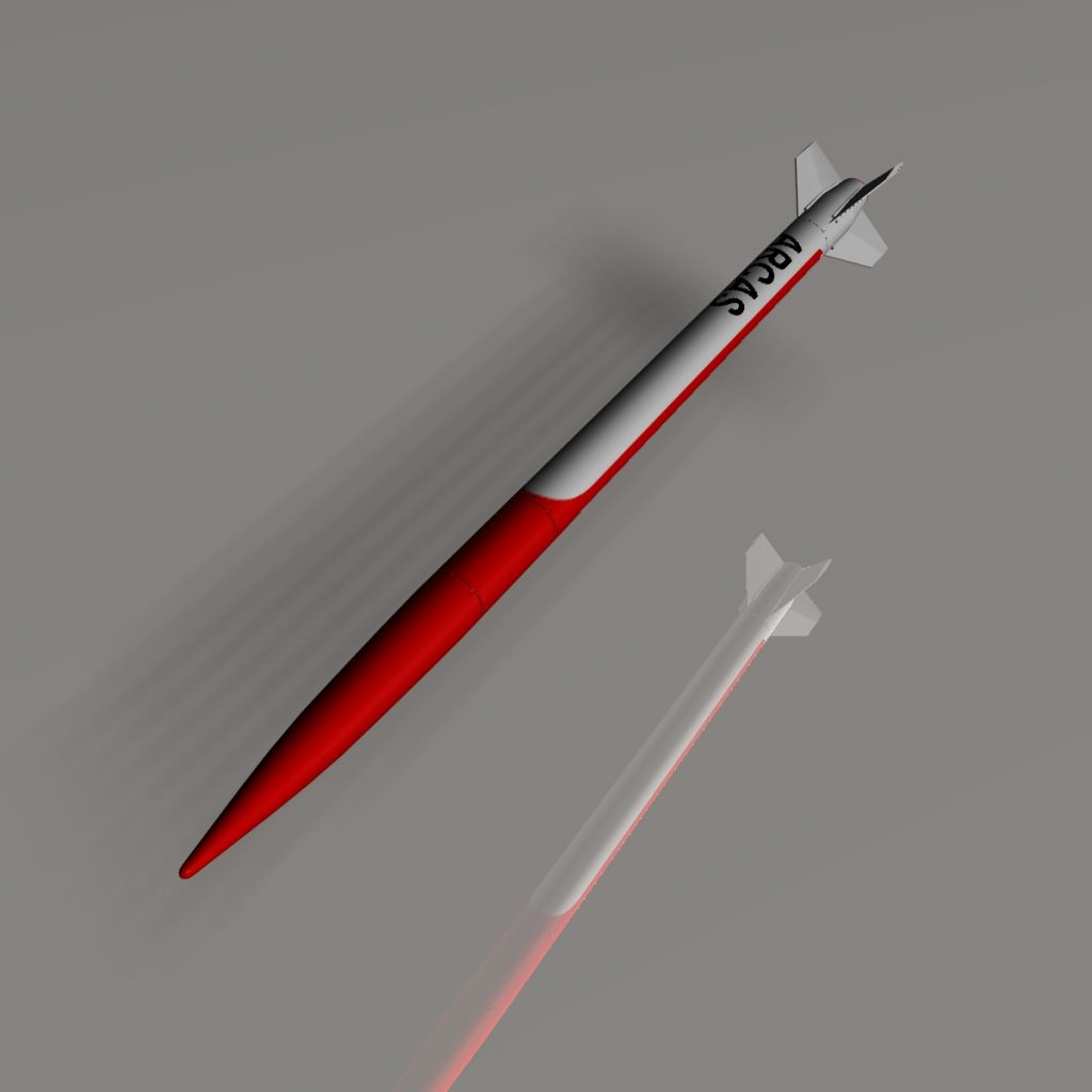 US ARCAS Sounding Rocket v2 3D Model - FlatPyramid