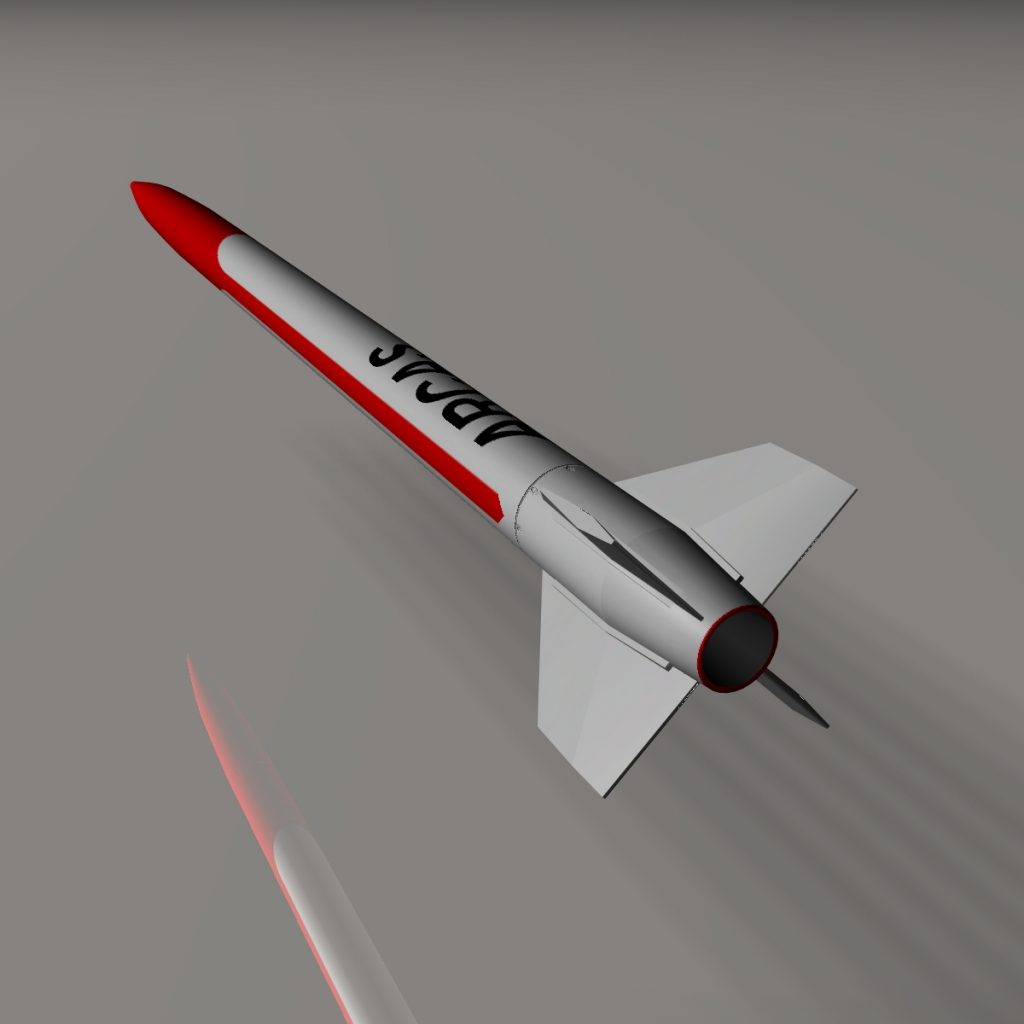 US ARCAS Sounding Rocket v2 3D Model - FlatPyramid