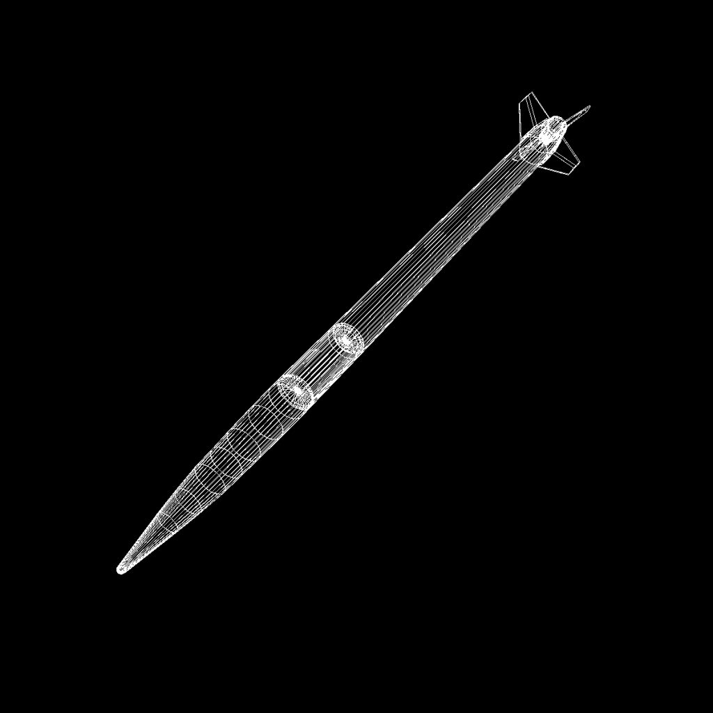 US ARCAS Sounding Rocket v2 3D Model - FlatPyramid