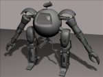 round robot 3D Model - FlatPyramid