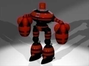 SPAM Bot 3D Model - FlatPyramid