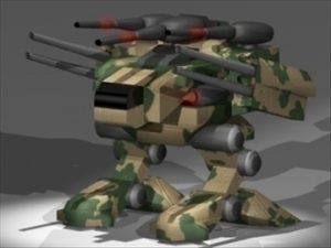 Tank Mech 3D Model - FlatPyramid