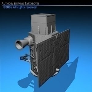 Scientific research satellite 3D Model - FlatPyramid