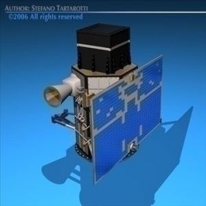 Scientific research satellite 3D Model - FlatPyramid