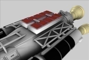 MK9 Hawk Fighter Spacecraft 3D Model - FlatPyramid