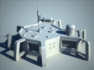 sci fi house 3D Model - FlatPyramid