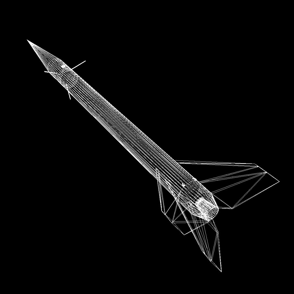 Black Brant II Sounding Rocket 3D Model - FlatPyramid